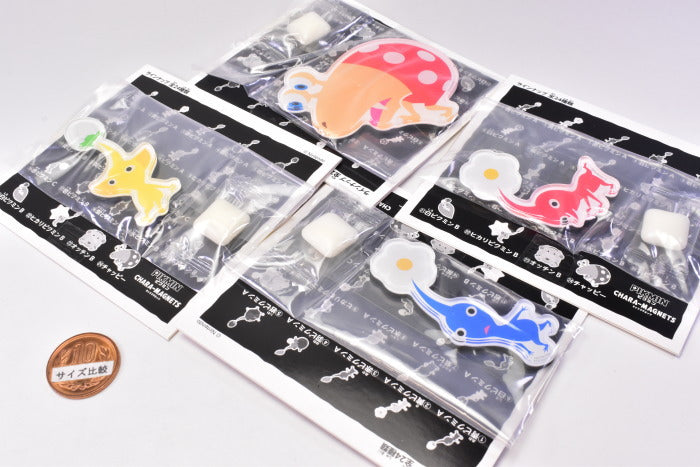 Pikmin Chara Magnets [Assorted 4 type set (12.Yellow Pikmin B/14.Blue ...