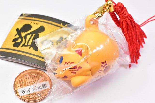 Fox bell with netsuke strap [4.Ukoniro] – toysantajp
