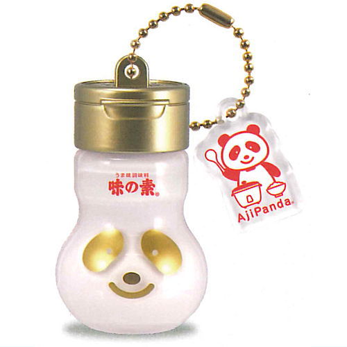 Aji panda mini bottle keychain [3.Gold aji panda] – toysantajp