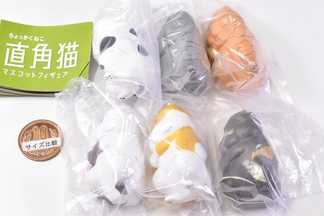 Right Angle Cat Mascot Figure [All 6 type set(Full Complete)] – toysantajp