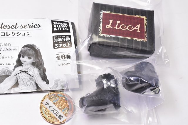 Licca closet series Shoes Collection [5.Noir Bootie (Black)] – toysantajp