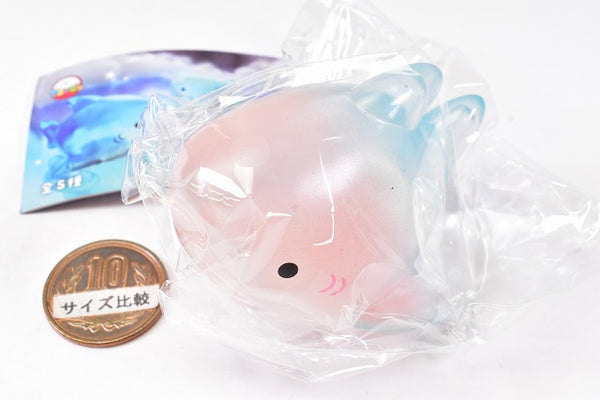 Mochikko Shark Clears sofubi Cool Sky [4.Peach Blue] – toysantajp