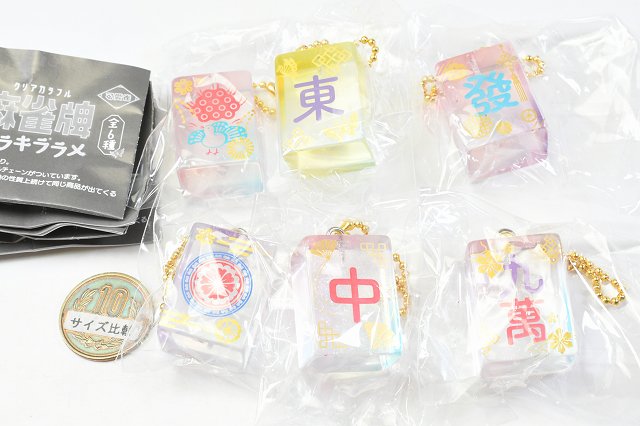 Cute mahjong Clear Colorful Mahjong Tiles Kirakiralame [All 6 type set ...