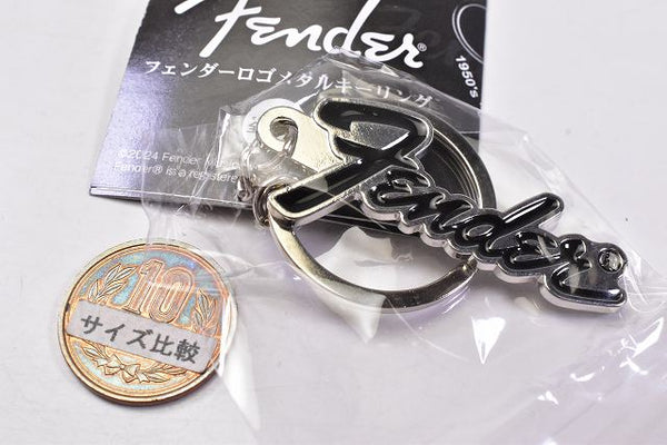 Fender logo metal key ring [3.1960's BOB PERINE or TRANSITION LOGO ...