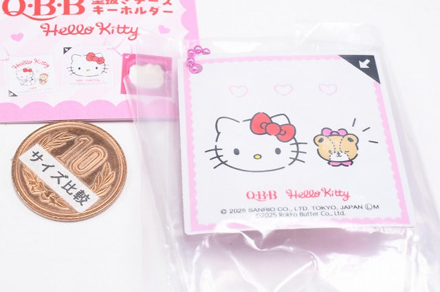 Q.B.B. katanuki cheese key chain HelloKitty [2.Nakayoshi] – toysantajp