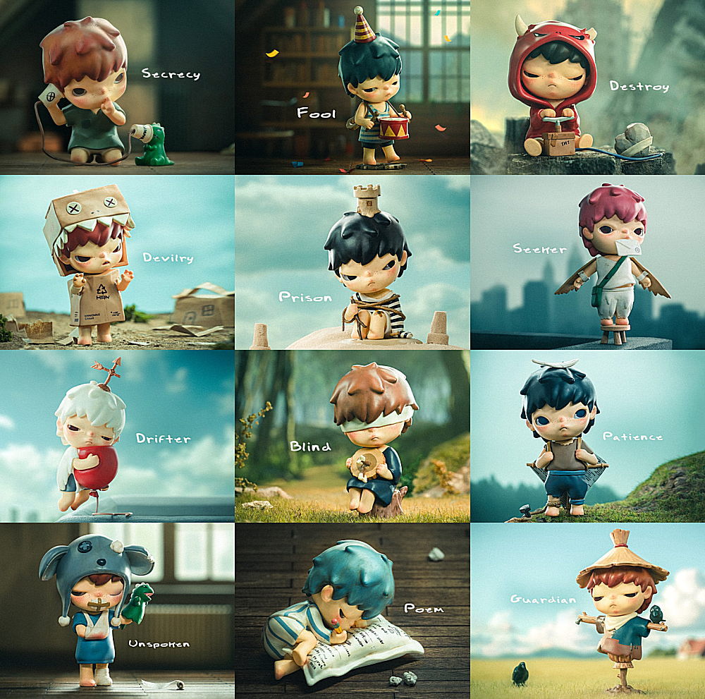 POPMART HIRONO Mime series [Normal 12 type set (Secret are NOT includi ...