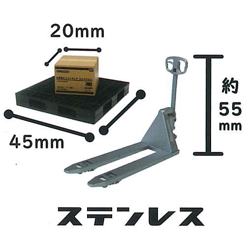 Bishamon 1/24 Hand Palette Truck Collection with luggage [5.Stainless ...