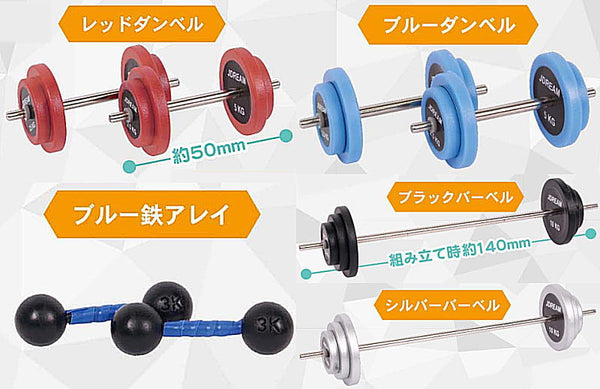 Mini dumbbell mascot Part.3 [All 5 type set (Full Complete)] – toysantajp