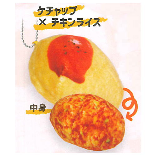 Kisekae Omelet rice plush toy [1.Ketchup x chicken rice] – toysantajp