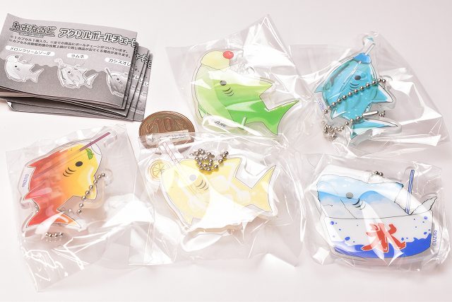 Leonard Shark Acrylic Ball Chain [All 5 type set (Full Complete ...