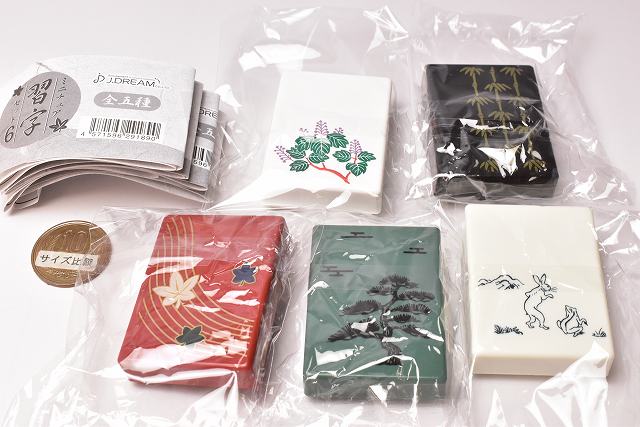 Miniature Japanese calligraphy set Part.6 [All 5 type set(Full Complet ...