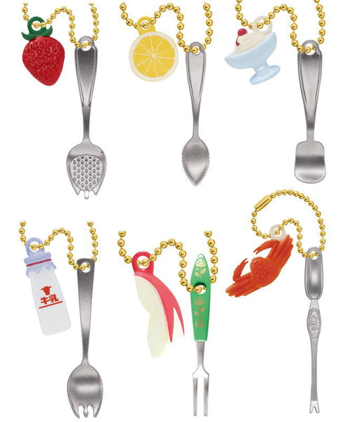 Exclusive cutlery key chain [All 6 type set(Full Complete)] – toysantajp