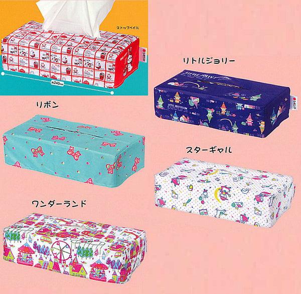 HEIKO Fancy Wrapping Paper BOX tissue cover [All 5 type set(Full Compl ...