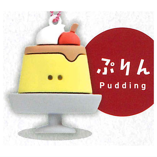 Tsuburanahitomino Kissaten fukkura rubber mascot [6.Pudding] – toysantajp