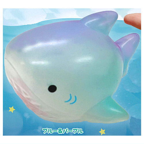 Mochikko Shark Clears sofubi [1.Blue & purple] – toysantajp