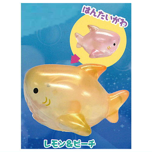Mochikko Shark Clears sofubi [2.Lemon & peach] – toysantajp