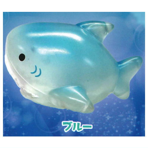 Mochikko Shark Clears sofubi [3.Blue] – toysantajp