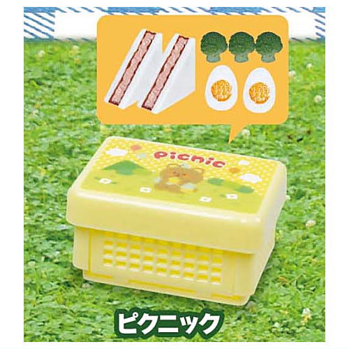 Foldable! lunch box mascot [3.Picnic (cutlet sandwich, boiled egg, bro ...