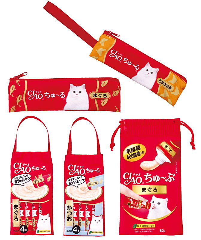 CIAO Churu Pouch & Tote Bag [All 5 type set(Full Complete)] – toysantajp