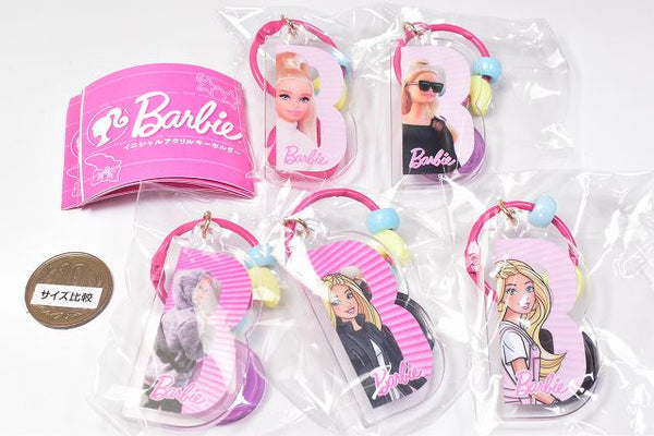 Barbie Initial acrylic key chain [All 5 type set (Full Complete ...