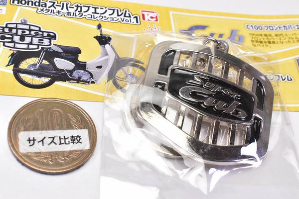 Honda Super Cub Emblem Metal Keychain Collection Vol.1 [3.AA09 Front t ...