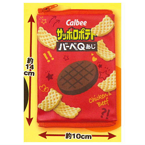 Calbee Sapporo potato BBQ Connect!! 4ren pouch [2.Chicken & beef ...