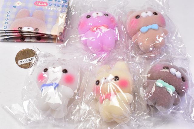 Sukuttotacchisan fuafua Sofubi mascot usagisantacchi [All 5 type set(F ...