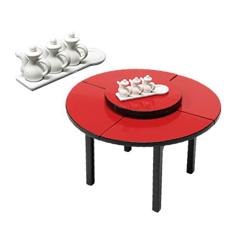 Chinese restaurant [1.Rotating table (red)] – toysantajp