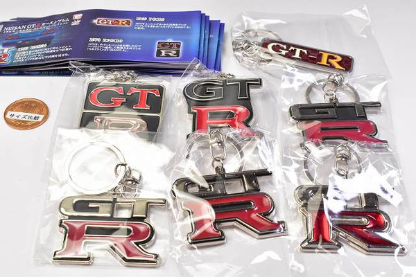 NISSAN GT-R Metal Car Emblem Metal Keychain Complete Collection [All 7 ...